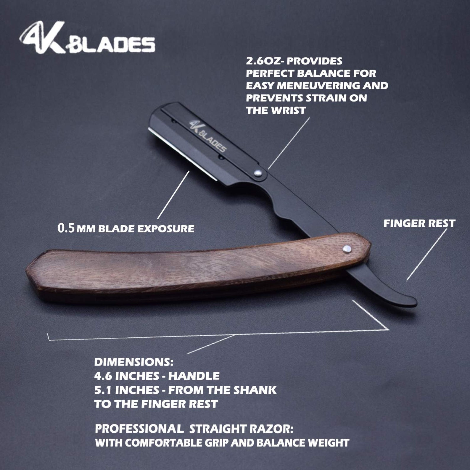 Personalize Straight Edge Razor Cut Throat for Men & Barber - Razor for ...