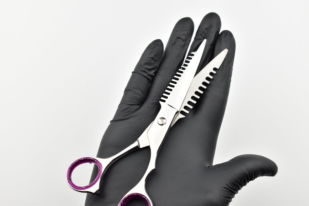 FISHBONE RAZOR SHEAR Personalize Hair Cutting Scissor Professional ...