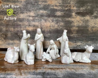 Ceramic Nativity Set - Etsy