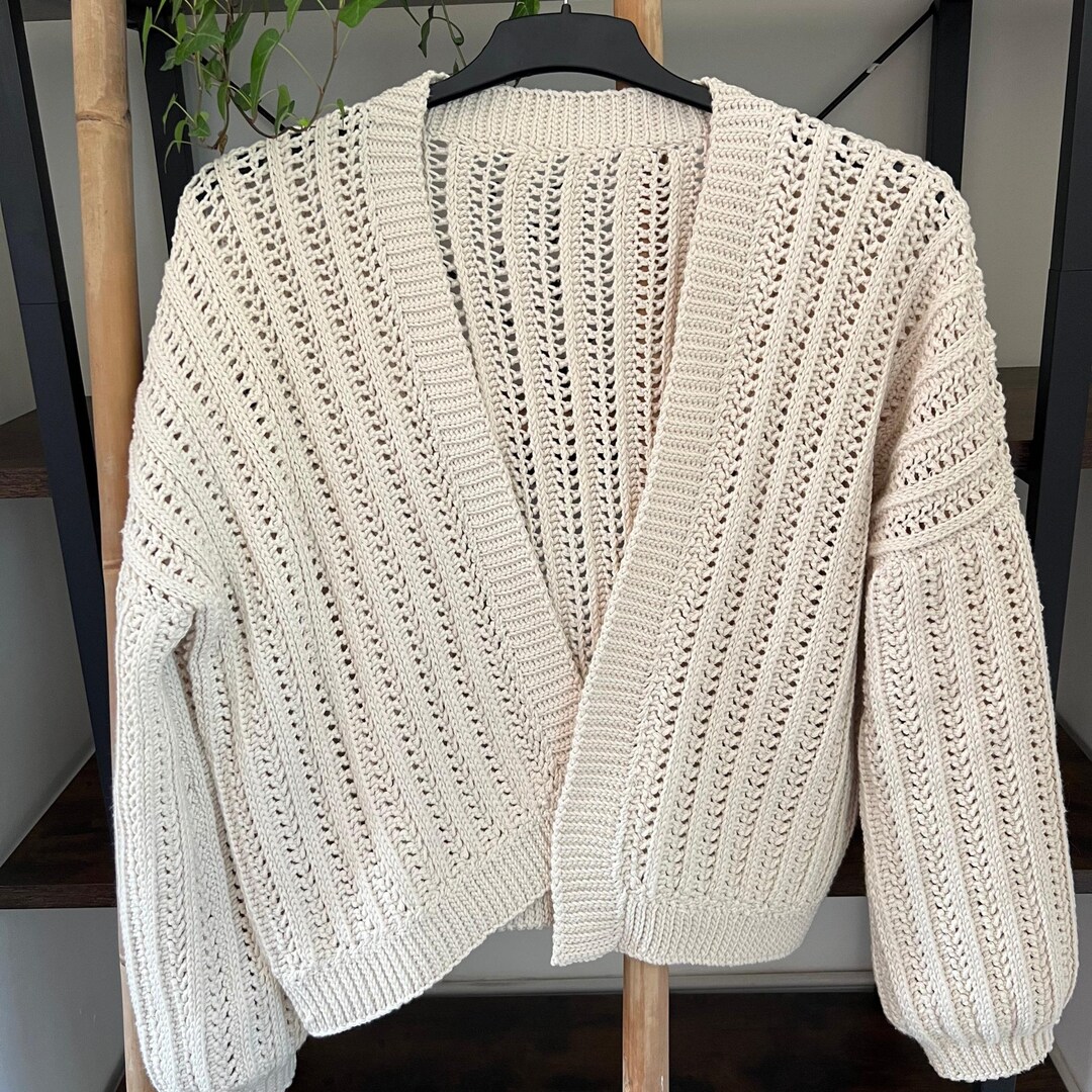 CROCHET Textured Cardigan DIGITAL DOWNLOAD - Etsy