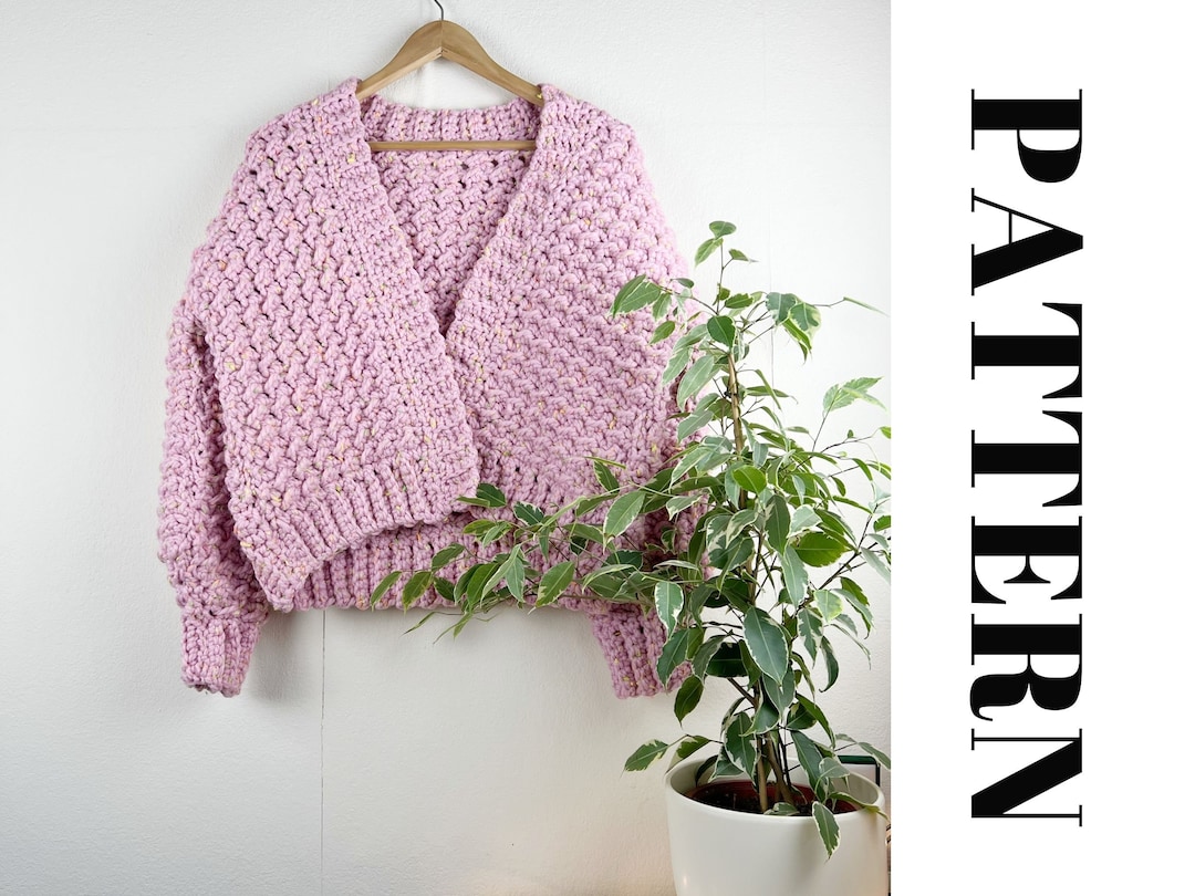 Crochet PATTERN Bomber Cardigan - Etsy