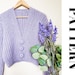 Crochet PATTERN Cropped Cardigan - Etsy