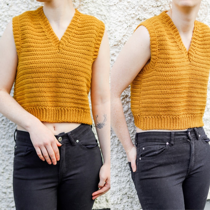 Crochet Vest Top Pattern INSTANT DOWNLOAD - Etsy