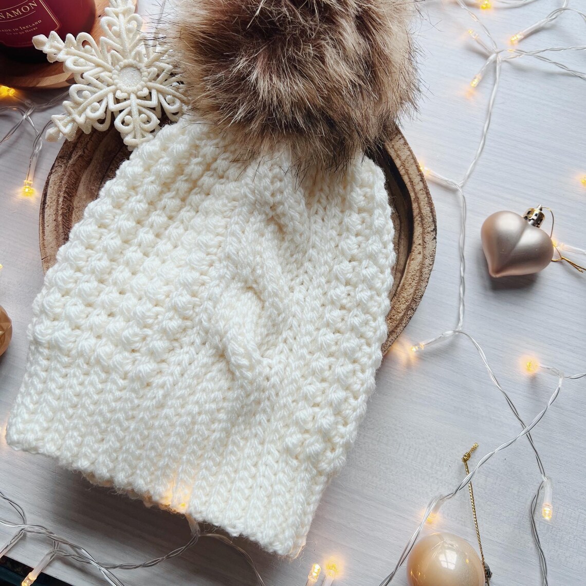 CROCHET Cable Beanie Hat DIGITAL DOWNLOAD - Etsy