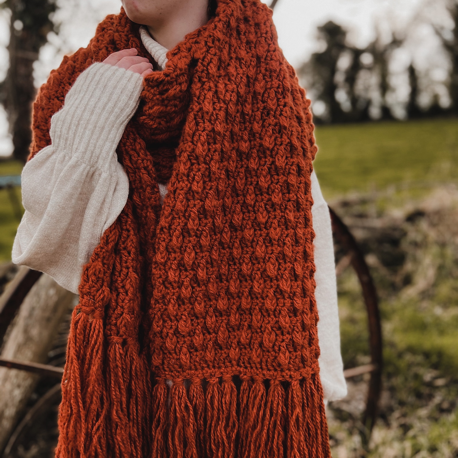 CROCHET PATTERN Oversized Scarf Download - Etsy