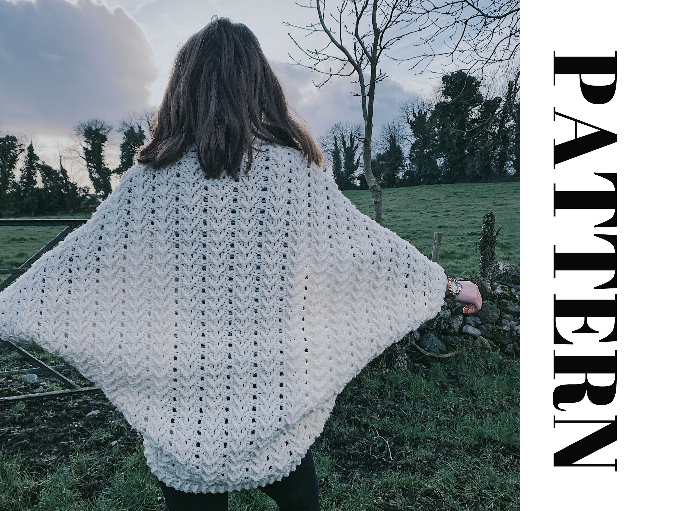 Crochet PATTERN Cocoon Shrug - Etsy