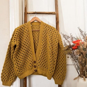Crochet Textured Cardigan Pattern DIGITAL DOWNLOAD - Etsy