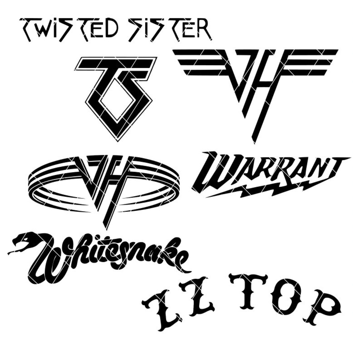 80s Hair/Metal Band SVG Bundle svg png dxf di alta qualità | Etsy Italia