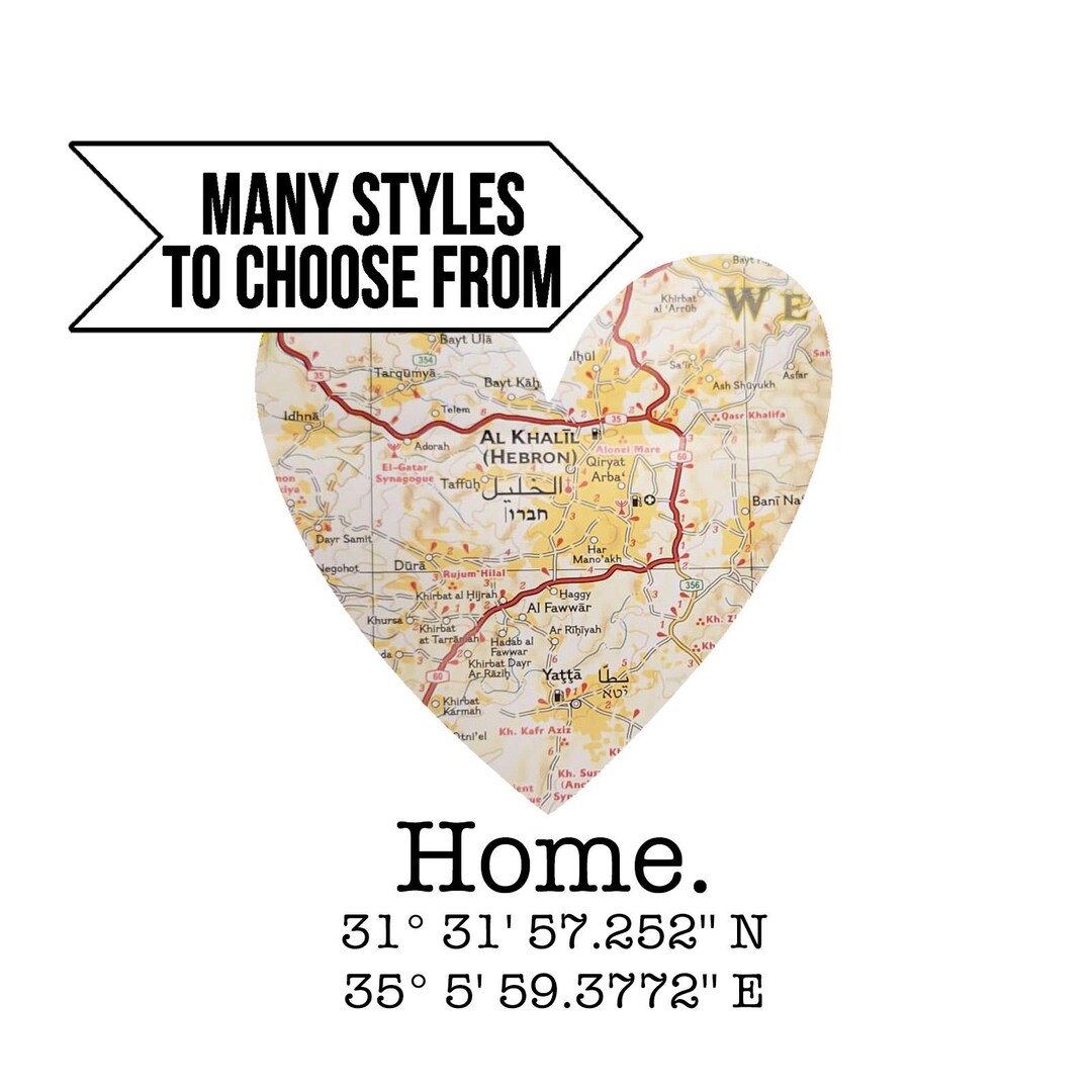 Custom Map Gift for New Home! Perfect for Vacation or Travel Memories ...