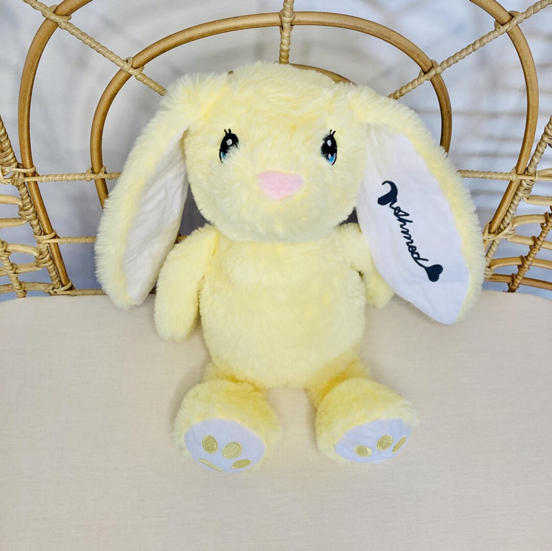 Personalised Cochlear Bunny Ear, Hard of Hearing Comfort Plush Toy, Toy ...