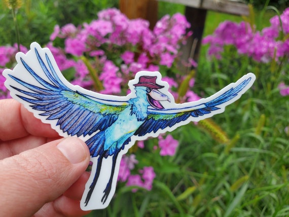 Flying Sheriff Shoebill Sticker - Etsy