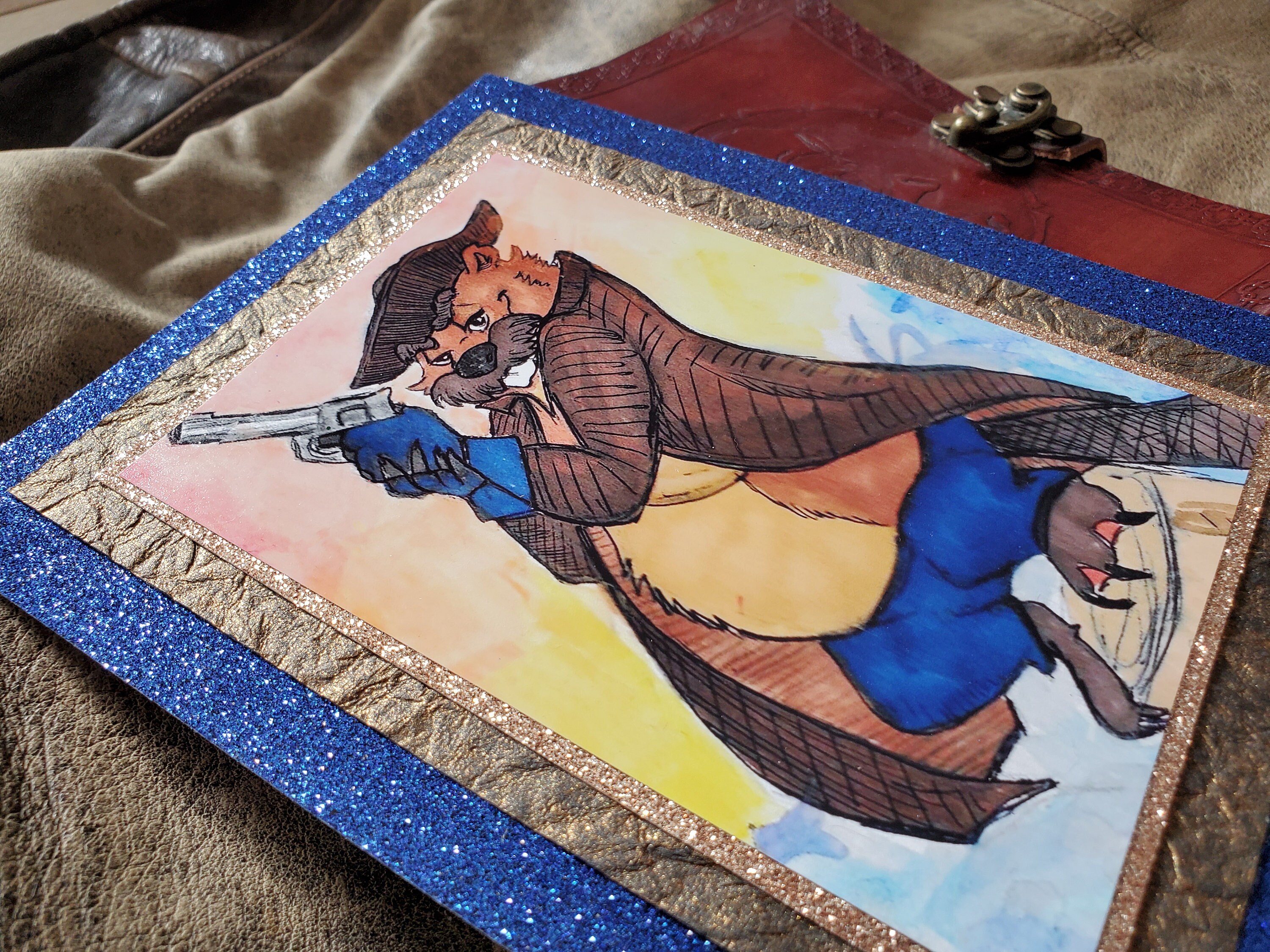 Beaver Pirate 6x8 Matted Art Print Handmade Buccaneer - Etsy