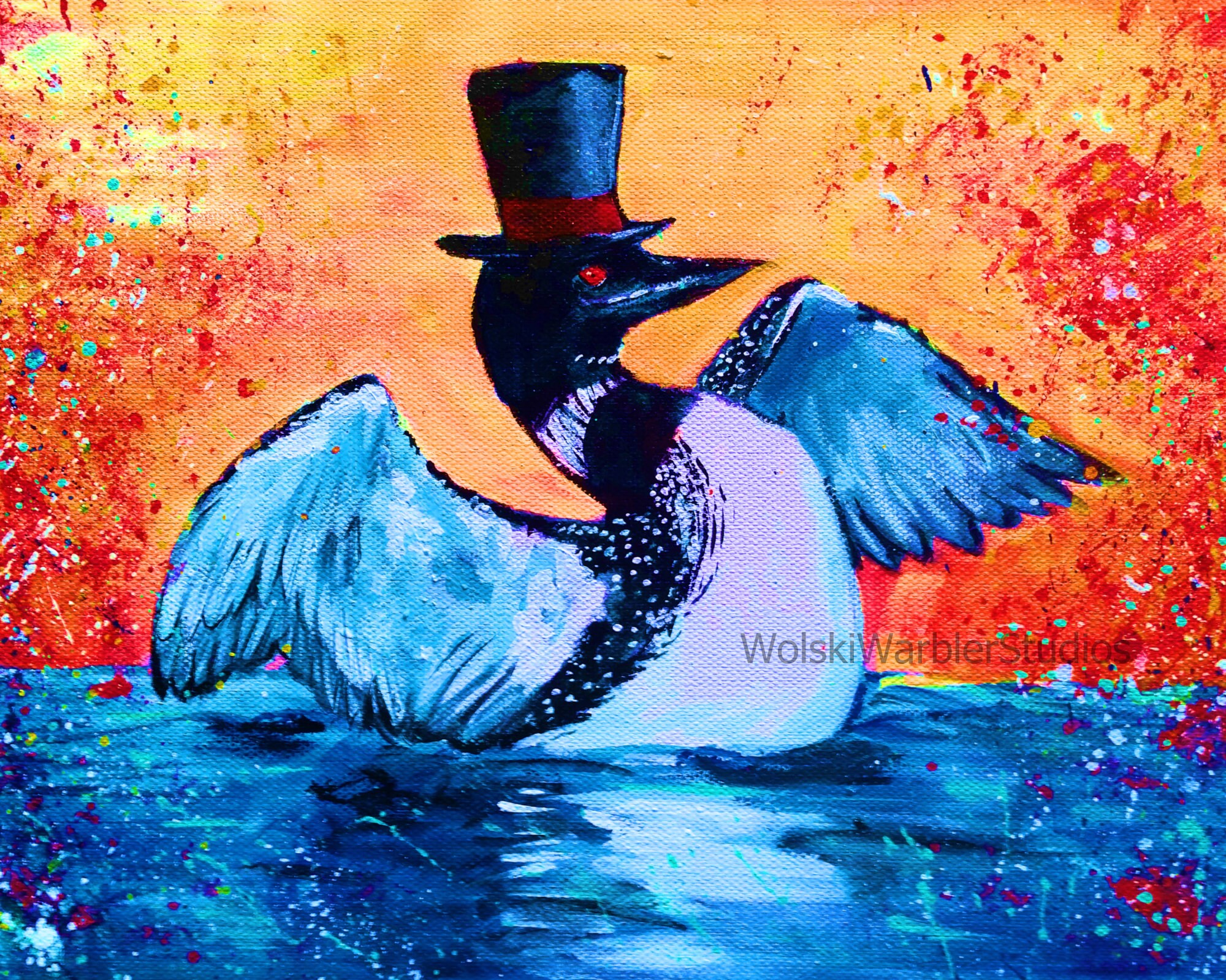 Minnesota Loon 8 X 10 Acrylic Art Print Common Loon | Etsy