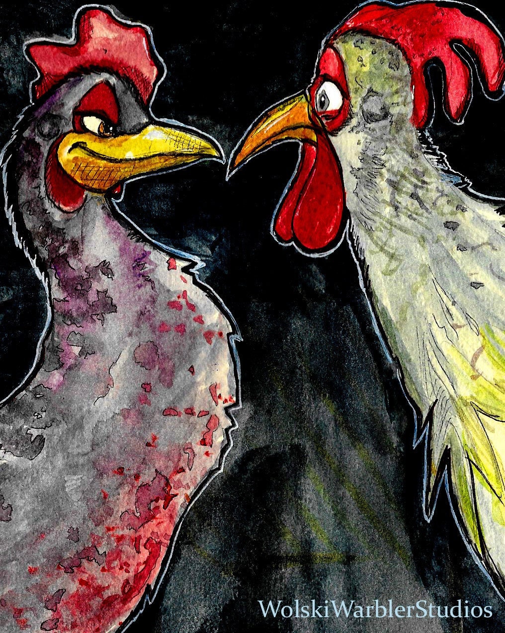 Silly Chickens, Colorful Chickens, Hen and Rooster, Pretty Birds ...