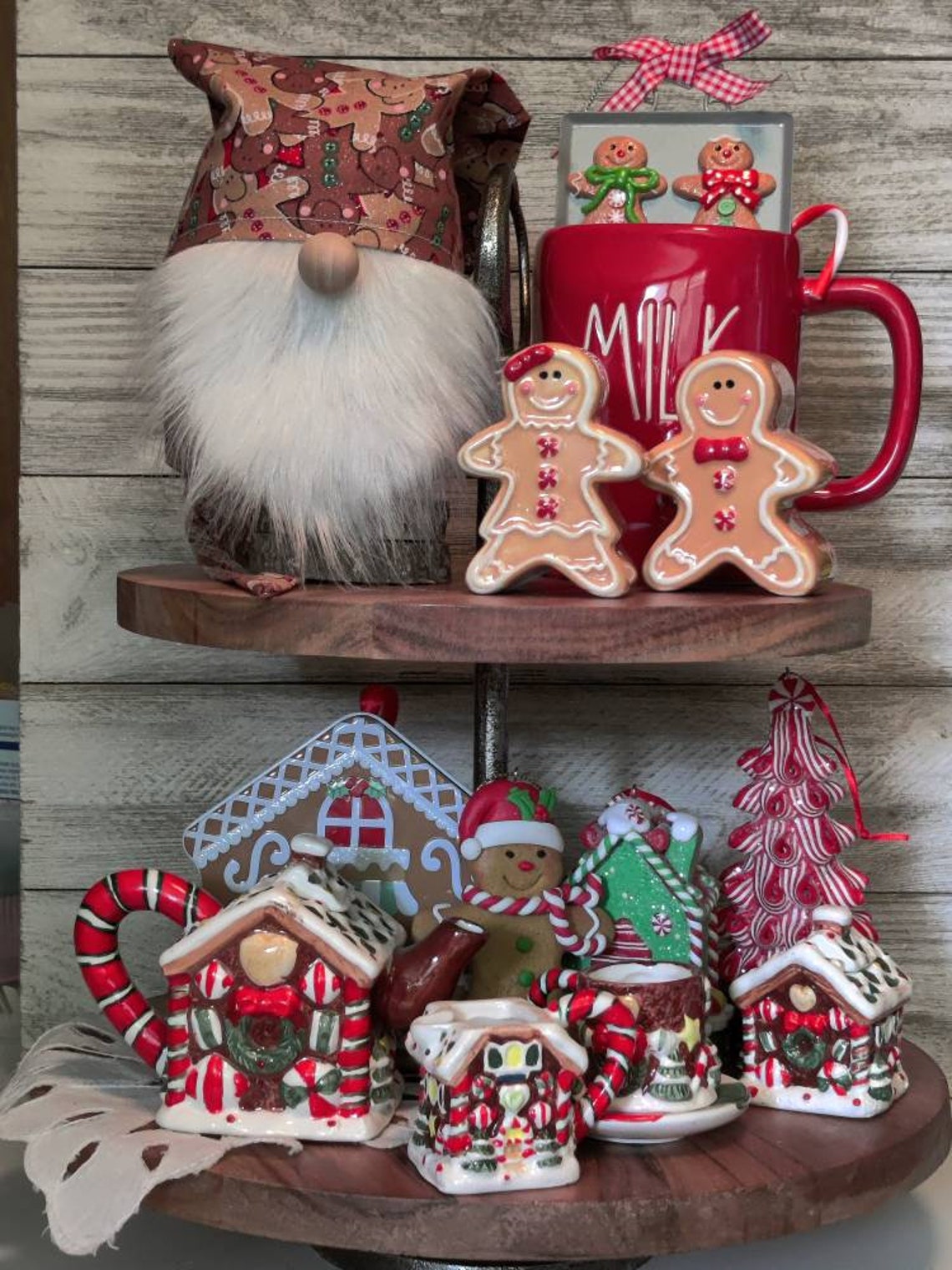 Christmas Gnome Gingerbread Man Gnome Gingerbread Tiered | Etsy