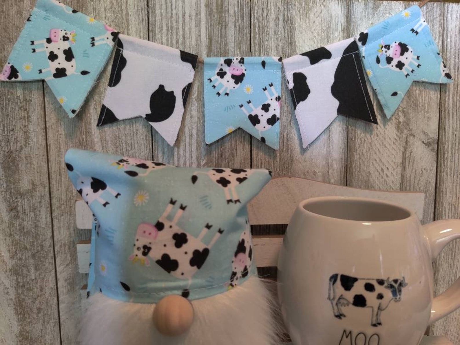 Cow Gnome Farmhouse Gnome Farmhouse Decor Rustic Decor Rae - Etsy