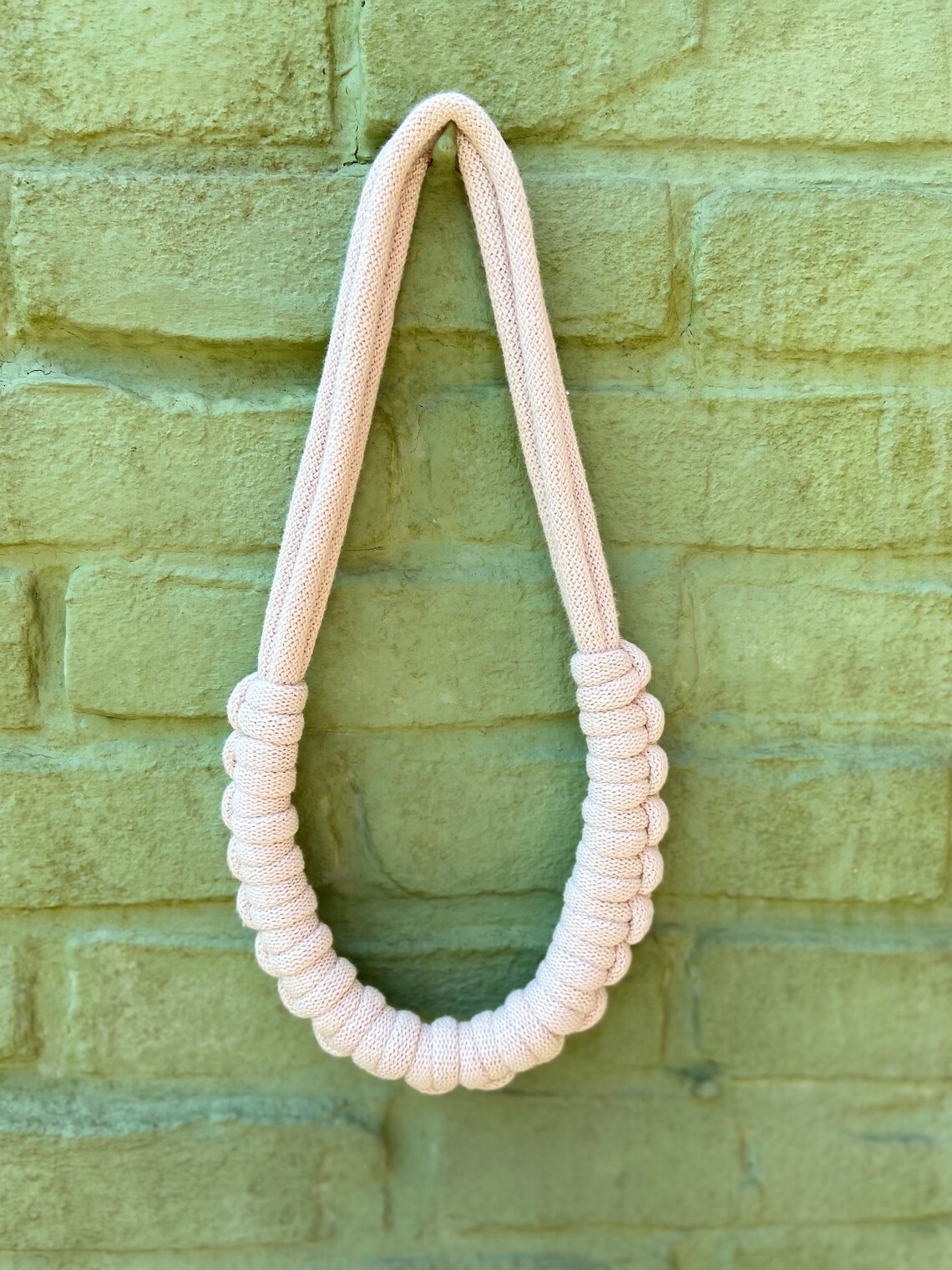 IVY | Statement Cotton Rope Necklace | Sand - Etsy