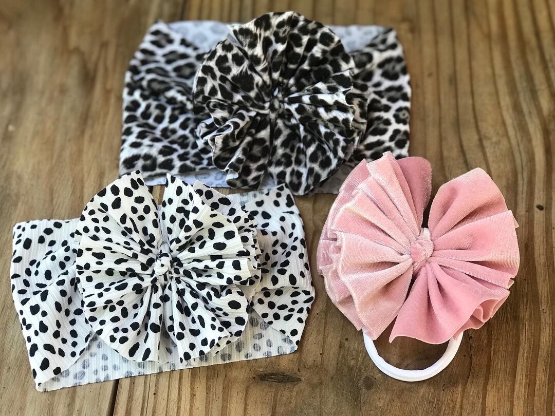 Messy Baby Bows, Messy Baby Girl Headwrap - Available in Piggies ...