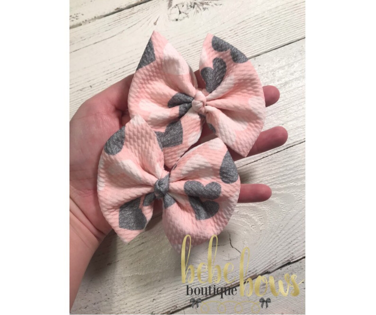 Hearts Messy Baby Headwrap, Shredded Baby Head Wrap, Baby Bow, Baby ...