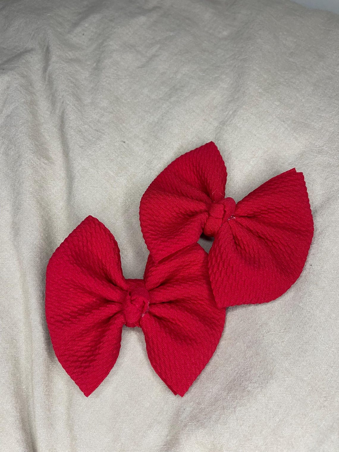 4” Red Piggies, Little Girl Pig Tail Bows, Pigtail Bows, Pigtail Bow ...
