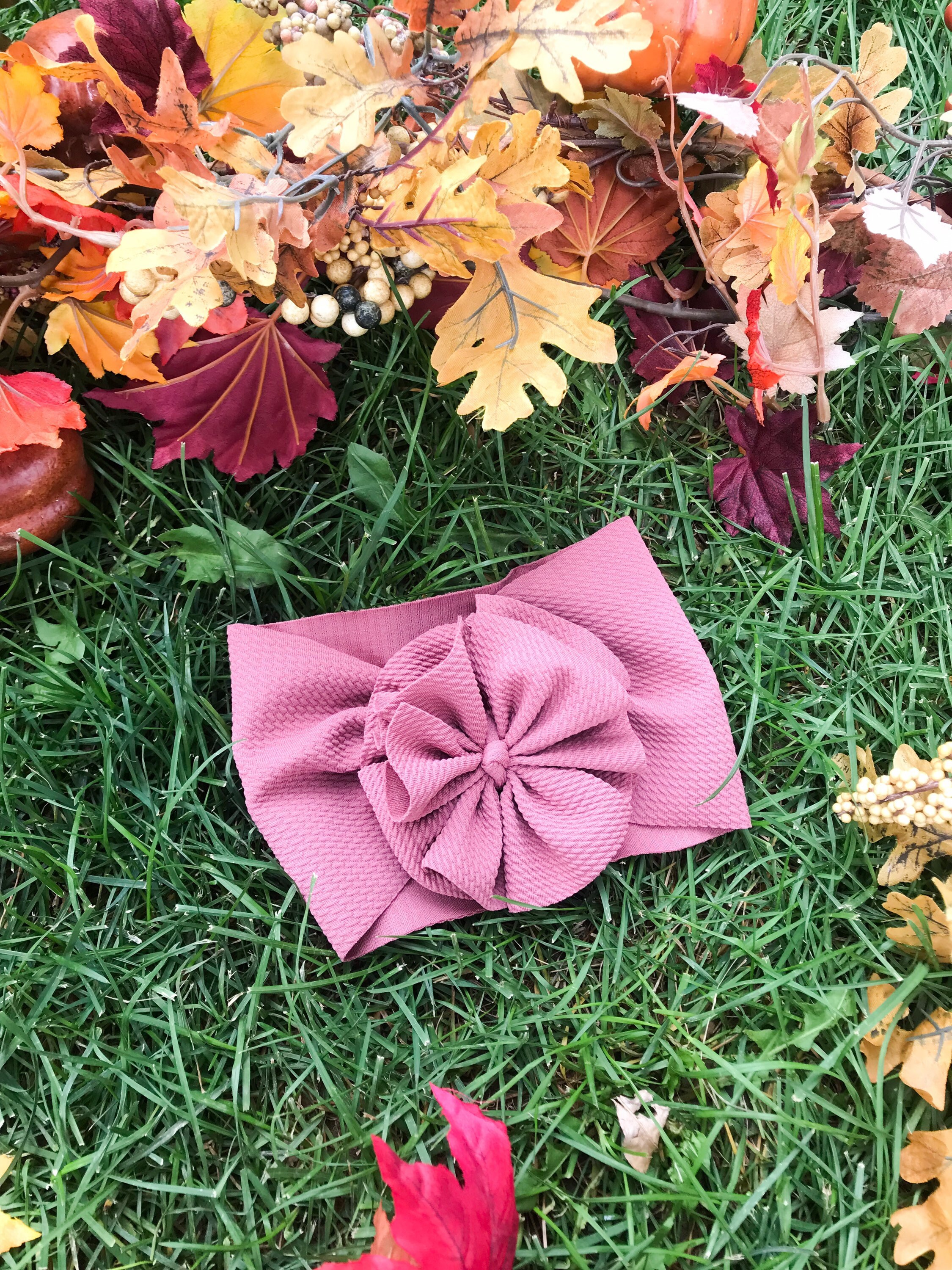 Dusty Pink Messy Baby Headwrap Toddler Messy Piggies Mauve - Etsy