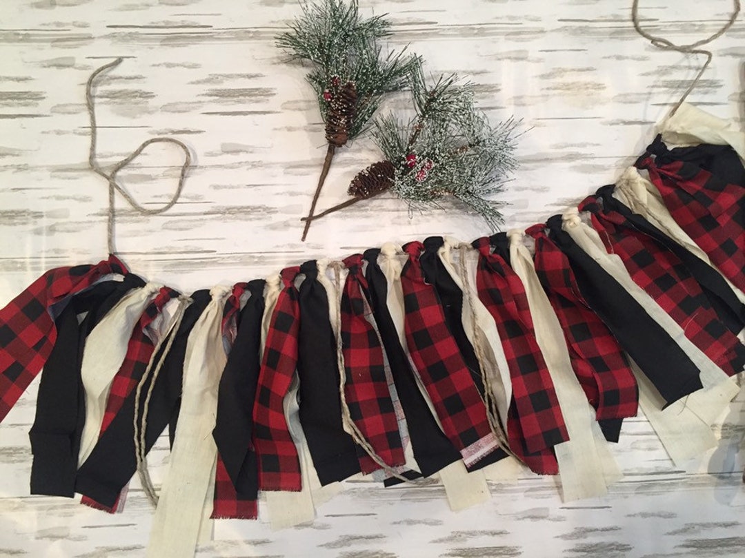 Lumberjack Theme Birthday Banner, Farmhouse Christmas Home Decor ...