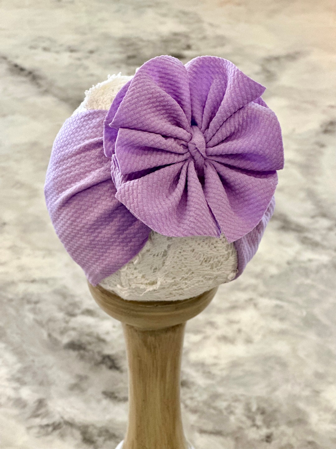 Light Purple Messy Baby Headwrap, Lavender Purple Baby Bow, Pastel ...