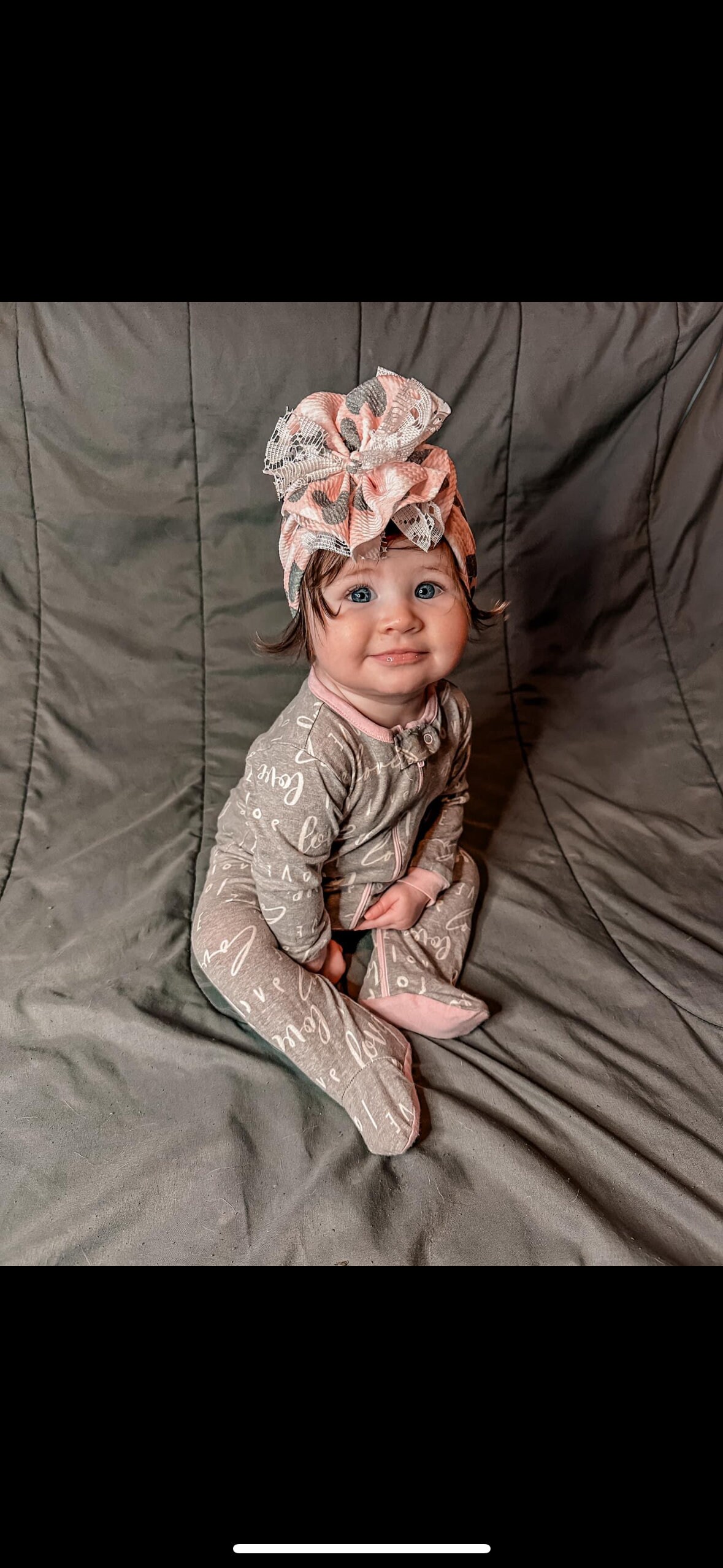 Hearts Messy Baby Headwrap, Shredded Baby Head Wrap, Baby Bow, Baby ...