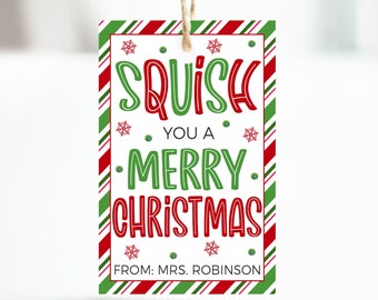 Candy Cane Seeds Gift Tag Printable Candy Cane Gift Tags - Etsy