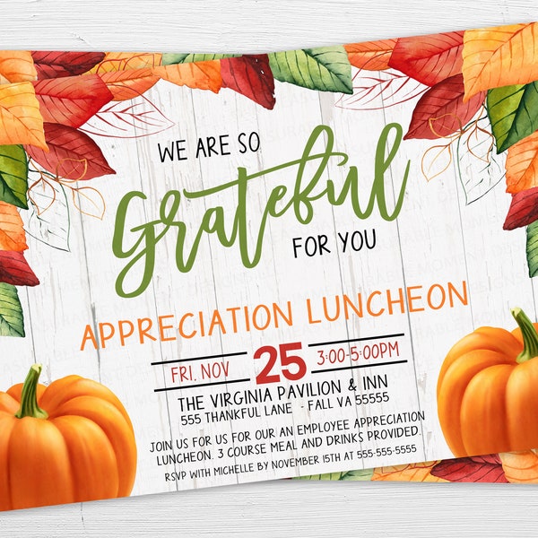 Employee Appreciation Lunch Flyer - Etsy