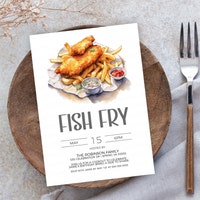 Fish Fry Flyer Template - Etsy