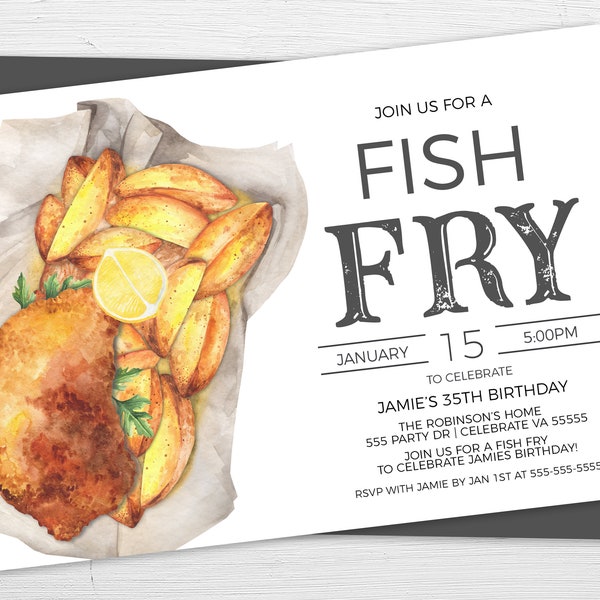 Fish Fry Flyer - Etsy