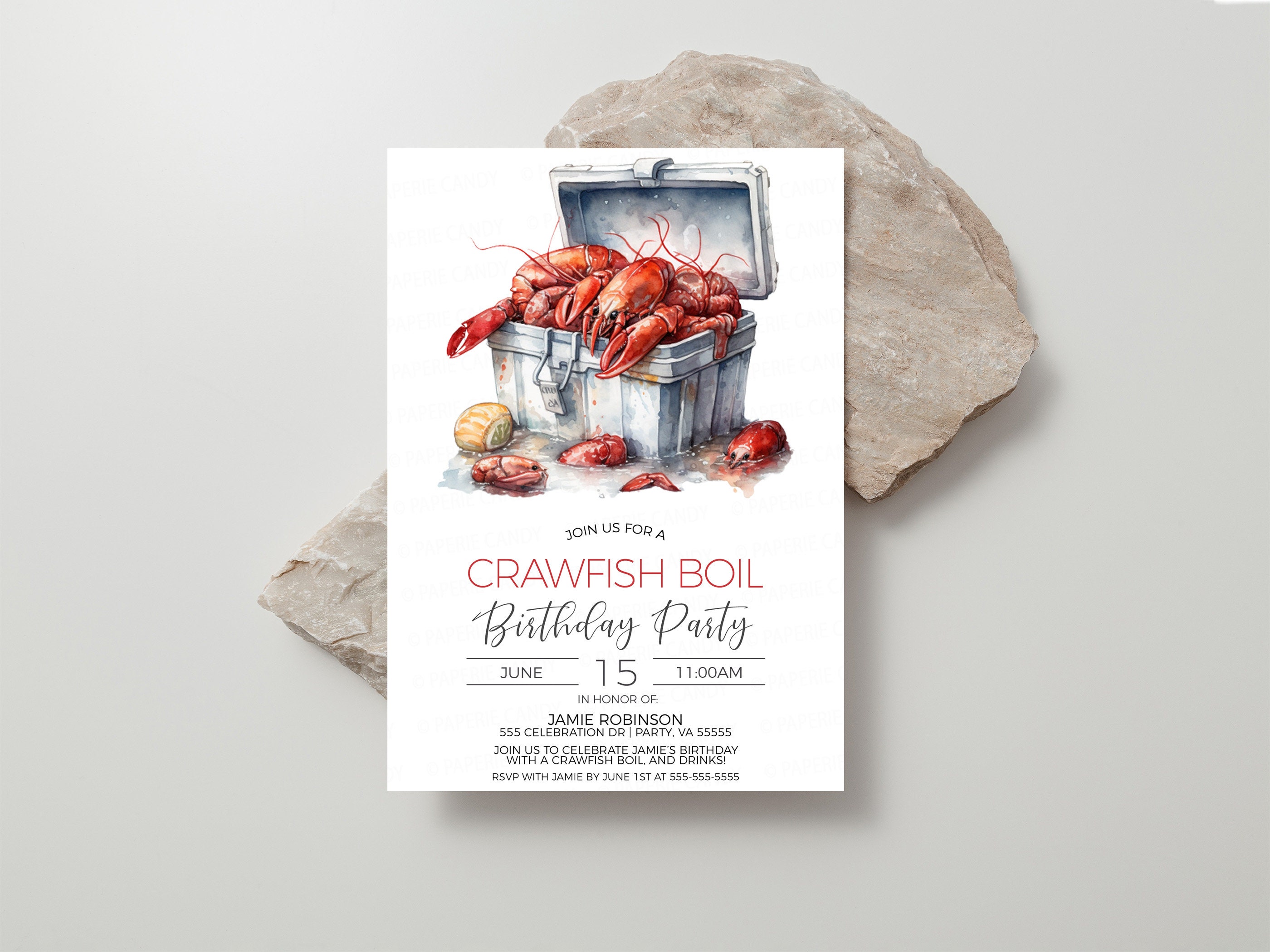 Crawfish Boil Invitation Crawfish Boil Invite Crawfish Boil - Etsy