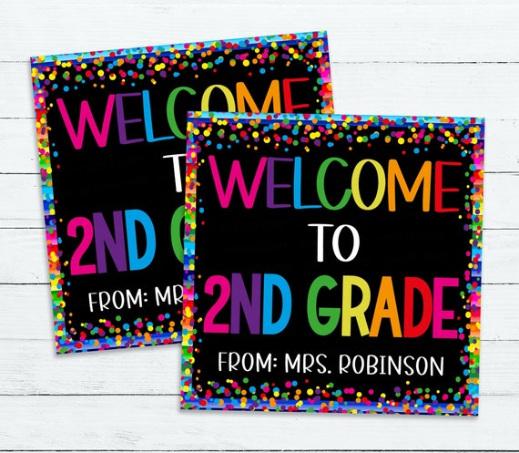 Welcome To Second Grade Gift Tag, Gift For Students, 2nd Grade Back To ...