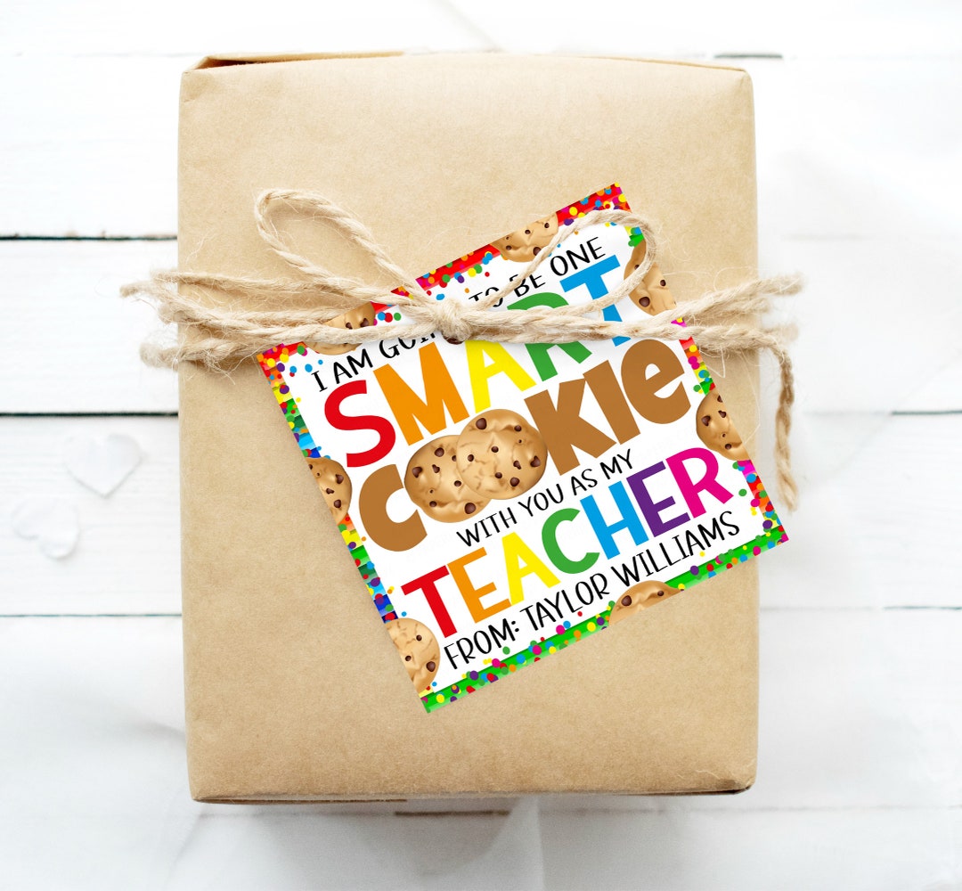 Back to School Cookie Gift Tags, Going to Be One Smart Cookie, Gift for ...