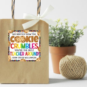 Back to School Cookie Gift Tags, No Matter How the Cookie Crumbles Best ...