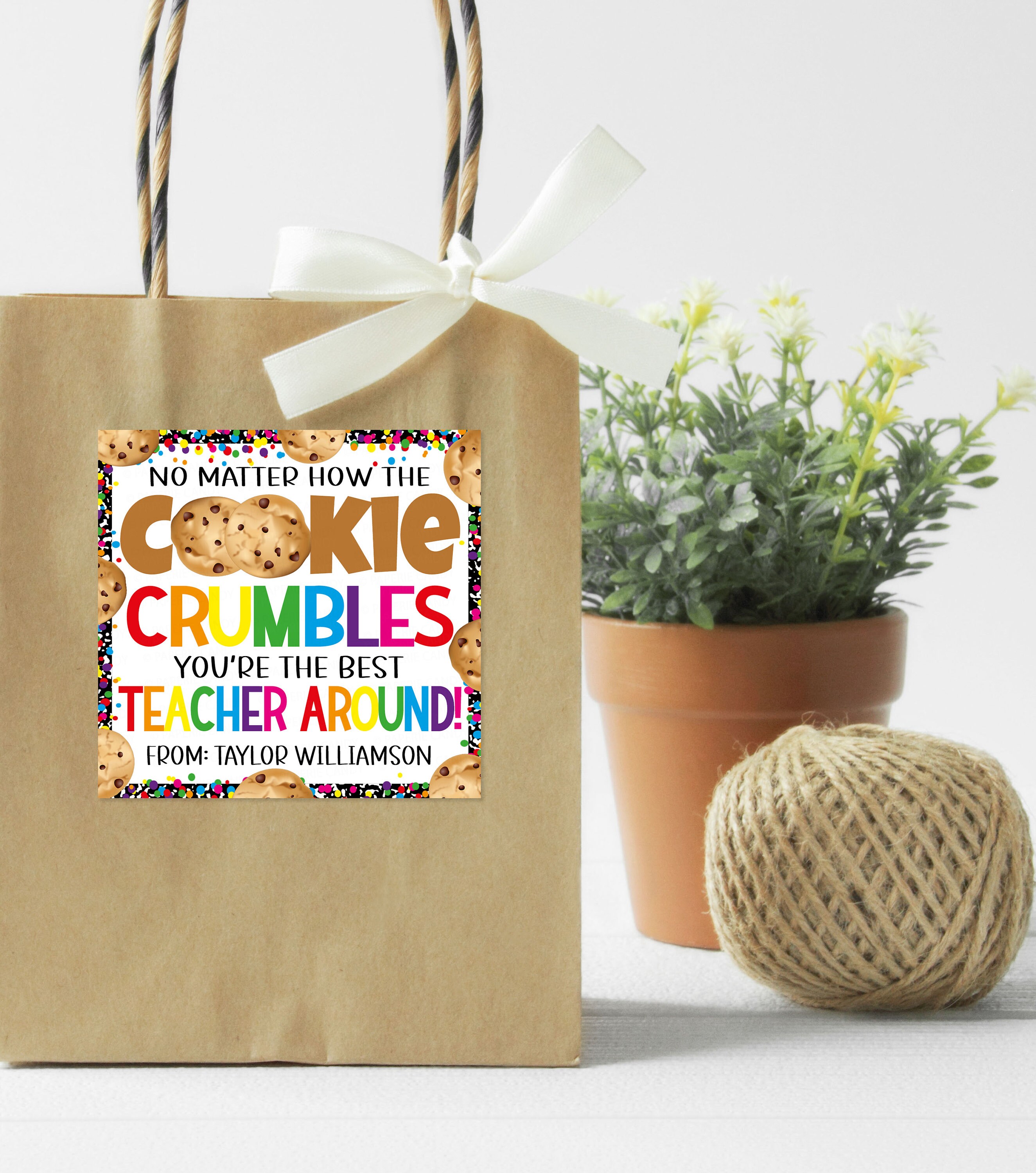 Back to School Cookie Gift Tags No Matter How the Cookie - Etsy