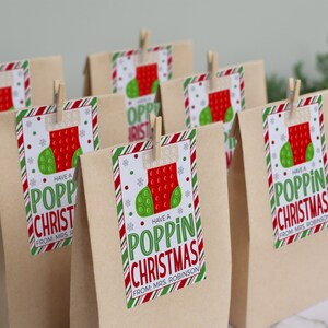 Christmas Pop Fidget Toy Gift Tag, Have A Poppin Christmas, Gift for ...