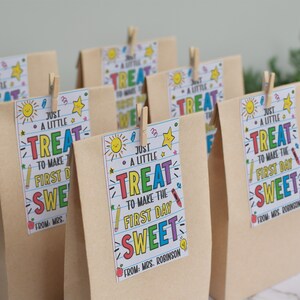 Back to School Gift Tags, Just A Little Treat to Make the First Day ...