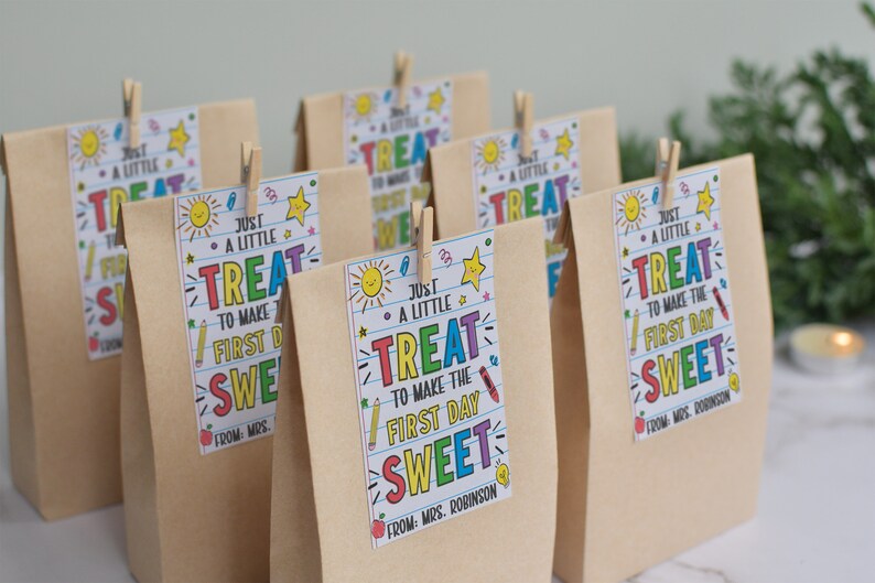 Back to School Gift Tags, Just A Little Treat to Make the First Day ...