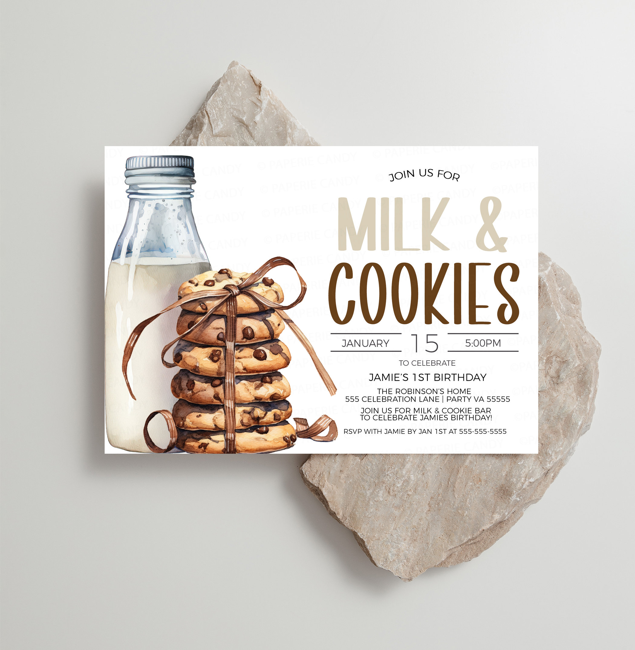 Milk and Cookies Party Invitation Milk & Cookie Invite Milk - Etsy