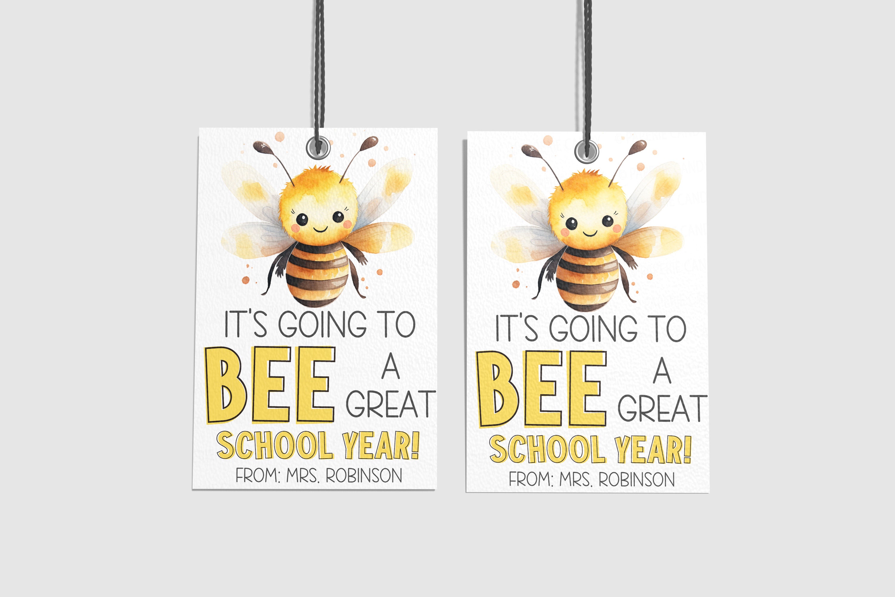 Bee Back to School Gift Tag First Day Going to Bee A Great - Etsy