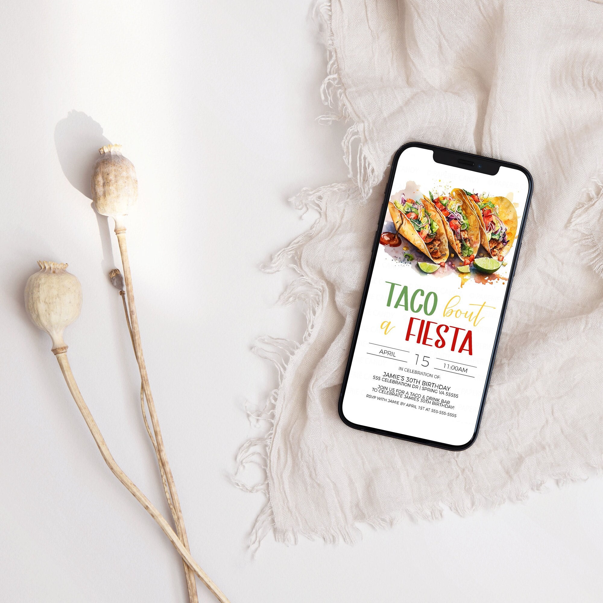 Fiesta Party Invitation, Taco Bout A Fiesta Invite, Fiesta Birthday ...