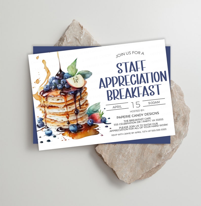 Appreciation Breakfast Invitation Staff Employee Breakfast - Etsy