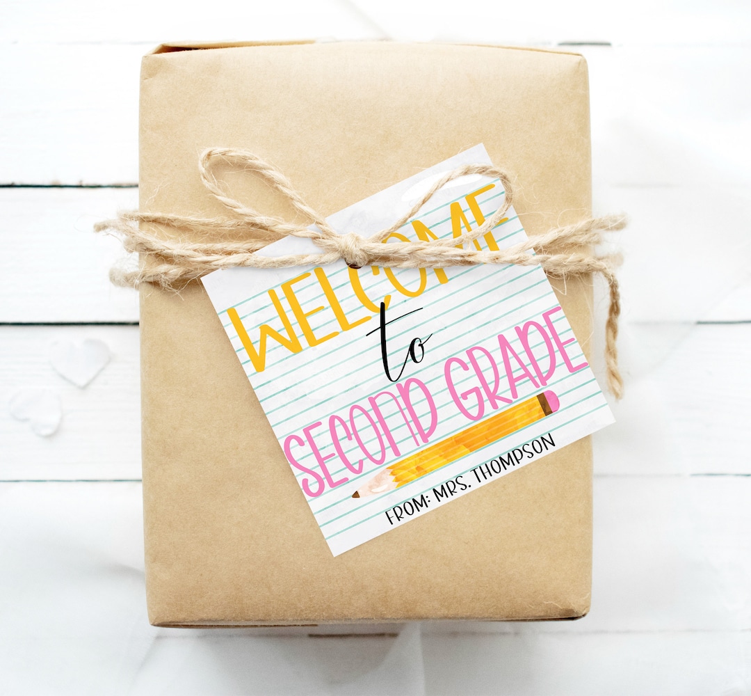 Welcome to Second Grade Gift Tag, Gift for Students, 2nd Grade Back to ...