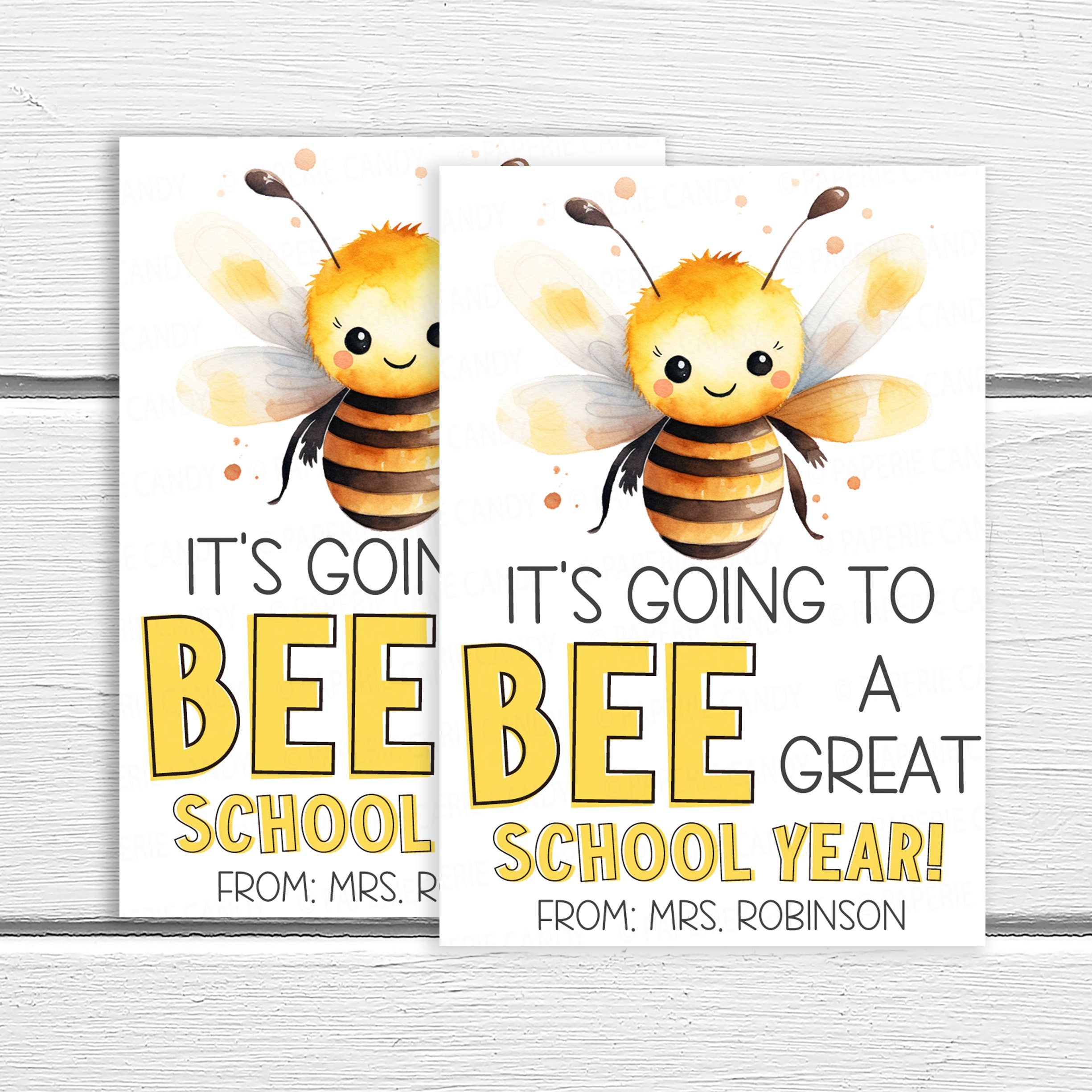 Bee Back to School Gift Tag First Day Going to Bee A Great - Etsy