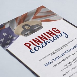 Editable CPO Pinning Ceremony Invitation, E7 Chief Petty Officer Select ...