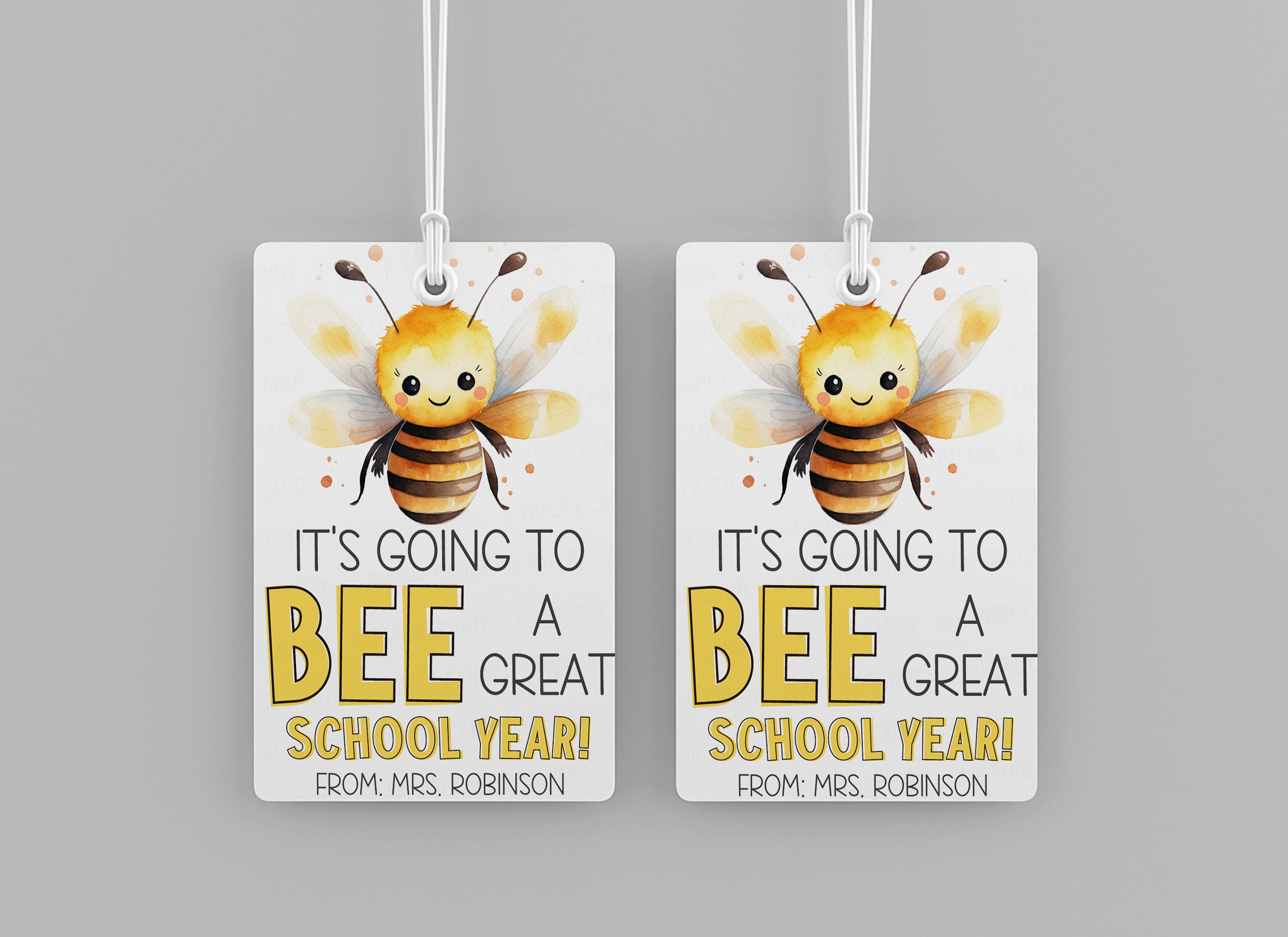 Bee Back to School Gift Tag, First Day, Going to Bee A Great School ...