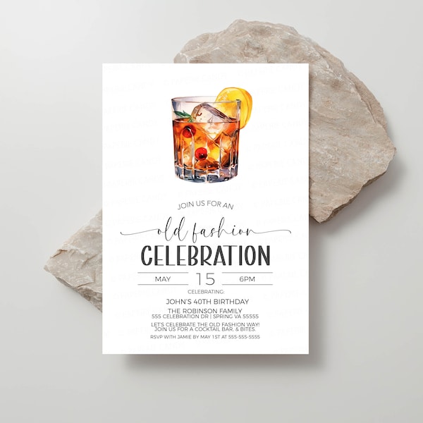 Old Fashion Digital Invitation - Etsy