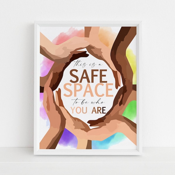 Diversity Safe Space Poster - Etsy